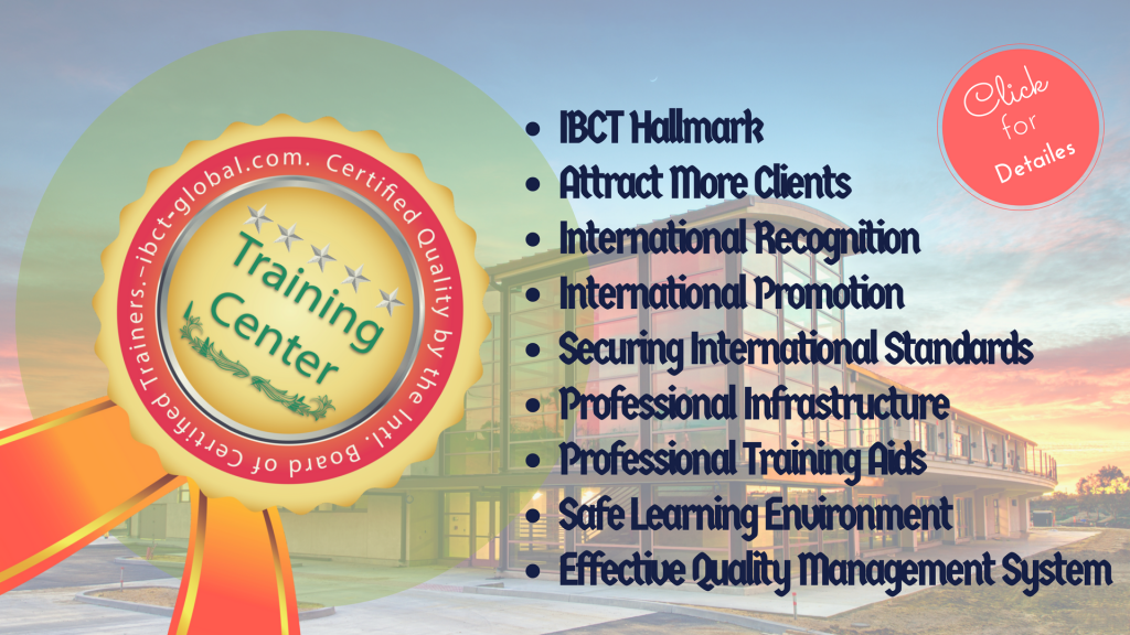 Certification of Training Centers | IBCT MENA