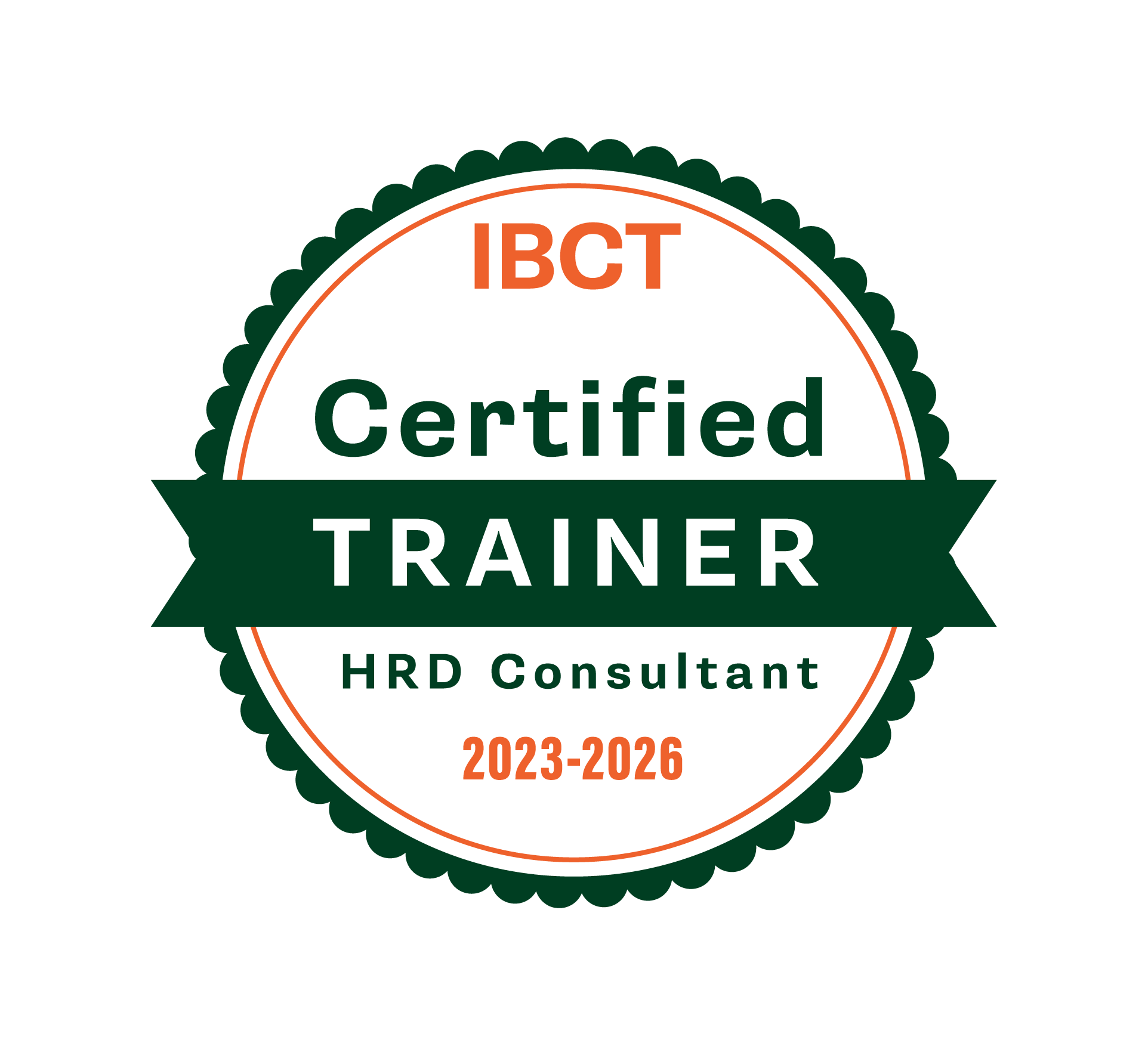 Certified Trainer & HRDC digital badge was issued by IBCT to this Trainer